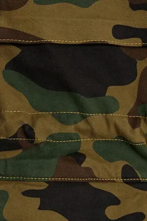 Nili Lotan Wren Camouflage Jacket In Army Green - 85% Off